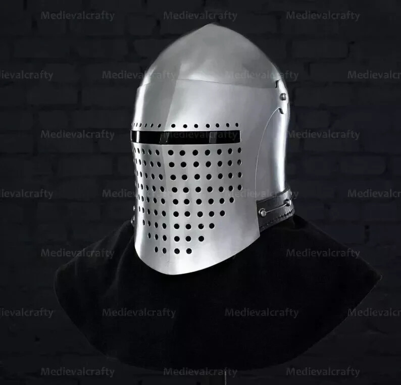Medieval Bascinet Griffon Helmet Viking Fantasy Helmet, Buhurt 16 Gauge ...
