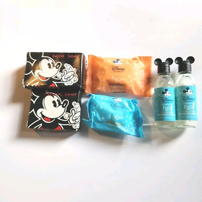 2 Walt Disney Resort Mickey Soap Bars 2 Shampoo & Conditioner & 2 H2O ...