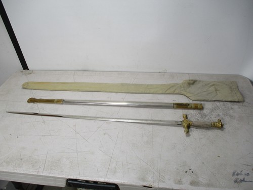Vtg H S Meyer Spartan Mark Cadet Sword ROTC The Manlius School NY ...