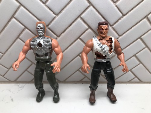 Vintage Terminator 2 Action Figure Lot (2) Kenner 1991 Carolco & Battle ...