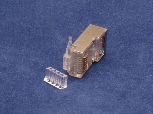 100 X Pcs CAT6 Shielded w Load Bar Insert RJ45 Network LAN Cable ...