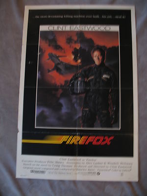 Firefox 1982 Clint Eastwood Craig Thomas Jet USSR One Sheet Movie ...