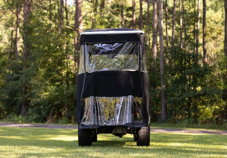 Red Dot Beige Marine Grade Vinyl Golf Cart Enclosure for EZGO Express ...
