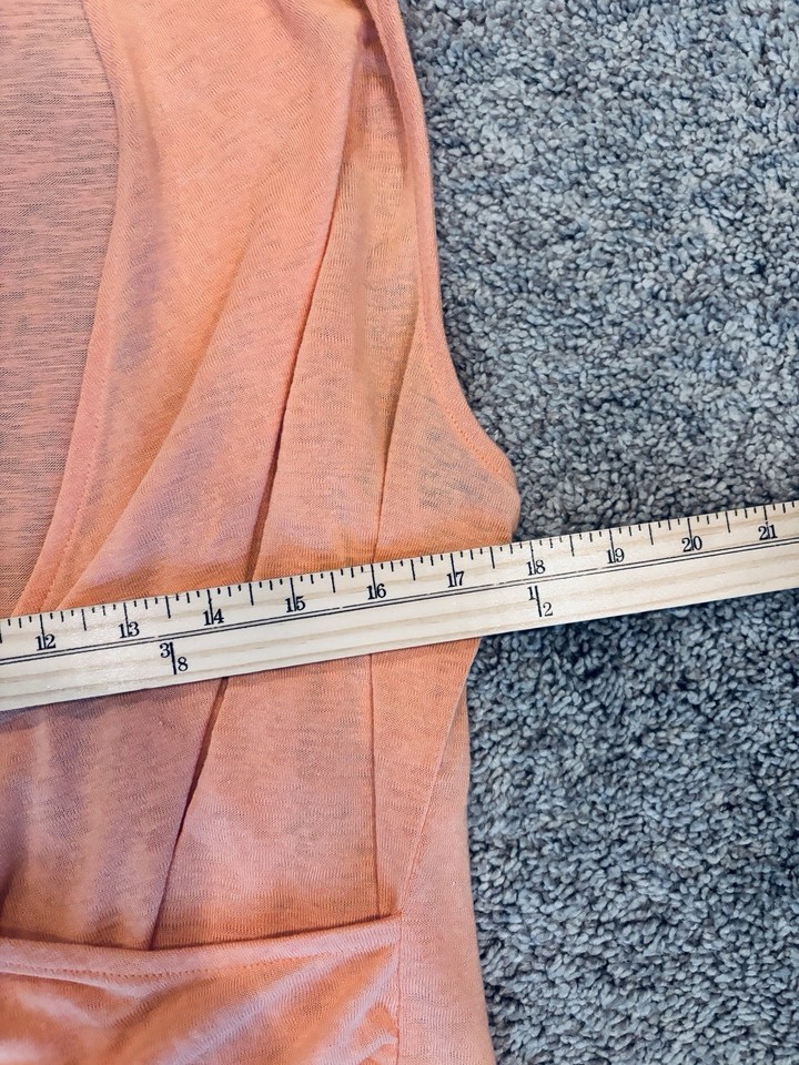 Athleta Breezy Wrap Tank Sleeveless Top Flowy Drape Cactus Peach Modal ...