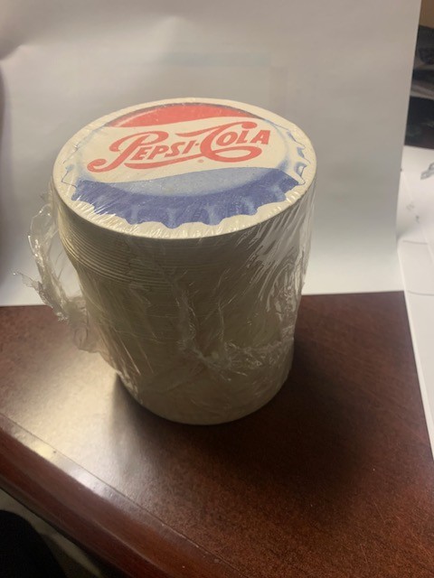 VINTAGE PACK OF PEPSI COASTERS 80++ NOS 4" SEALED PACK | eBay