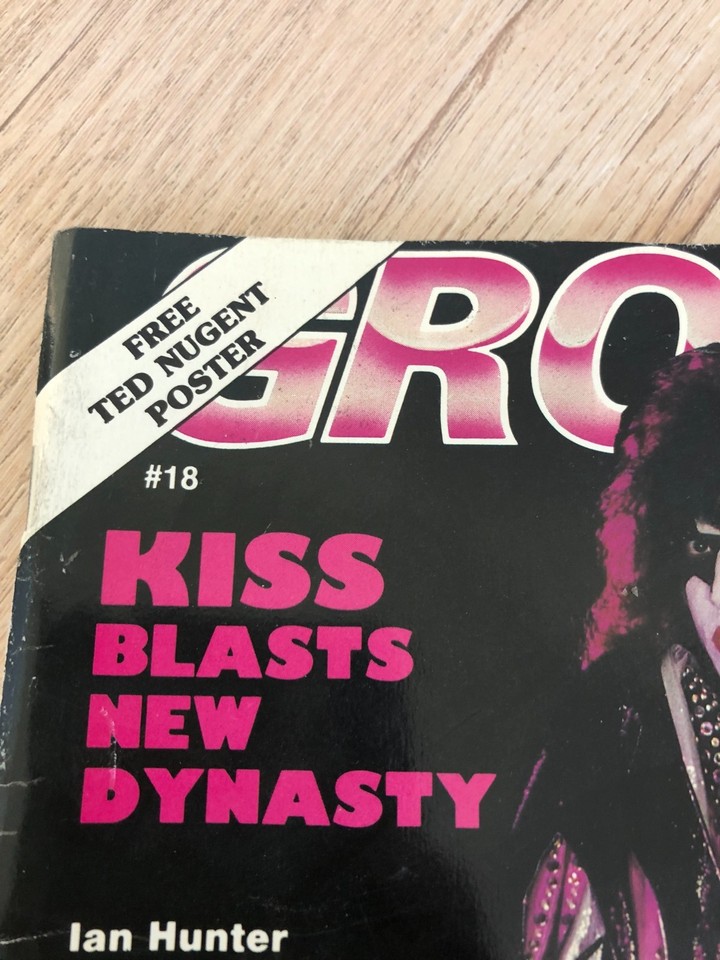 May 1979 Grooves Magazine #18 Paul Stanley KISS Complete Ted Nugent ...