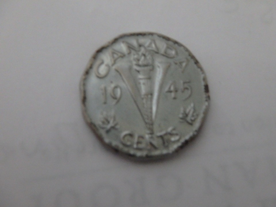 1945 CANADA 5 CENTS COIN WWII WAR KING GEORGE VI VICTORY COIN | eBay