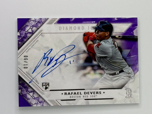 2018 TOPPS DIAMOND ICONS RAFAEL DEVERS RC 06/10 PURPLE BOSTON RED SOX ...