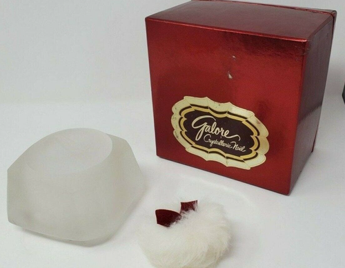 Vintage Galore Perfume Germaine Montiel Frosted Glass Powder Dish | eBay