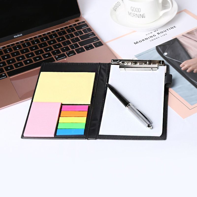for Creative Sticky Notes Notepad Stationery Leather Diary Notebook ...