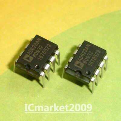 10 PCS AD623ANZ DIP-8 AD623AN AD623 Single-Supply Rail-to-Rail ...