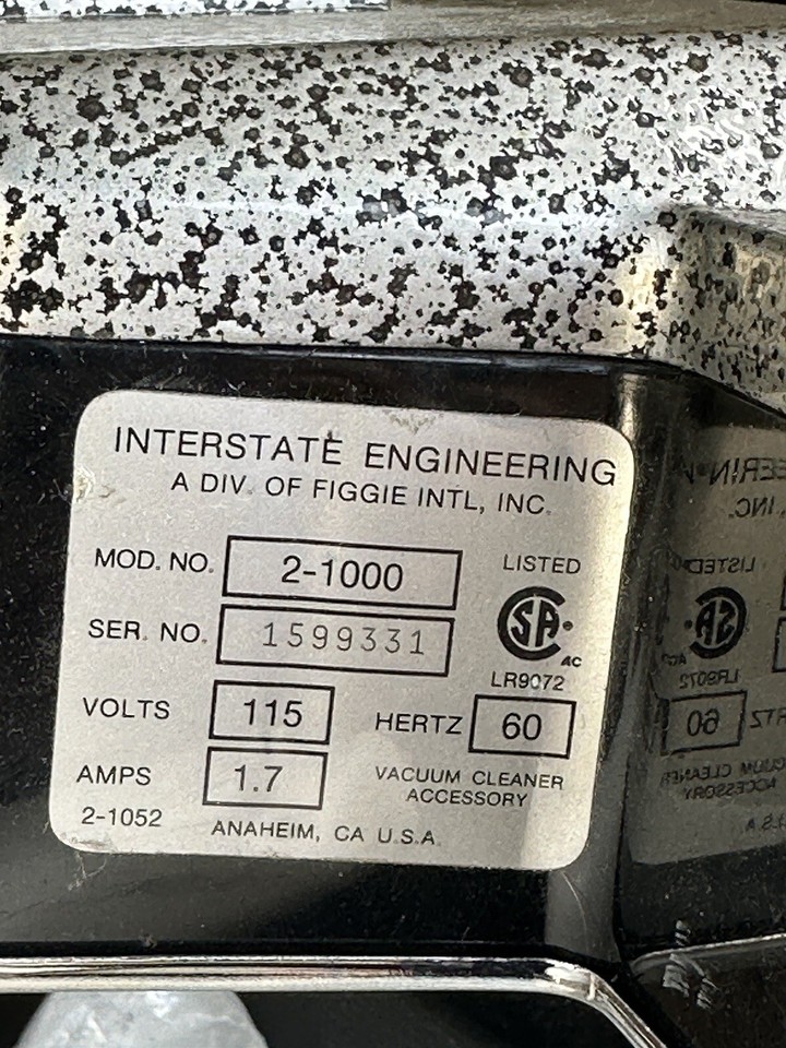 Tri Star Vacuum Cleaner Model 2-1000. Includes Everything In Photos ...