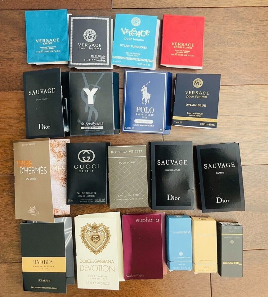 Perfume Sampler 10pcs Sample Vials Designer Fragrance Samples Men ...