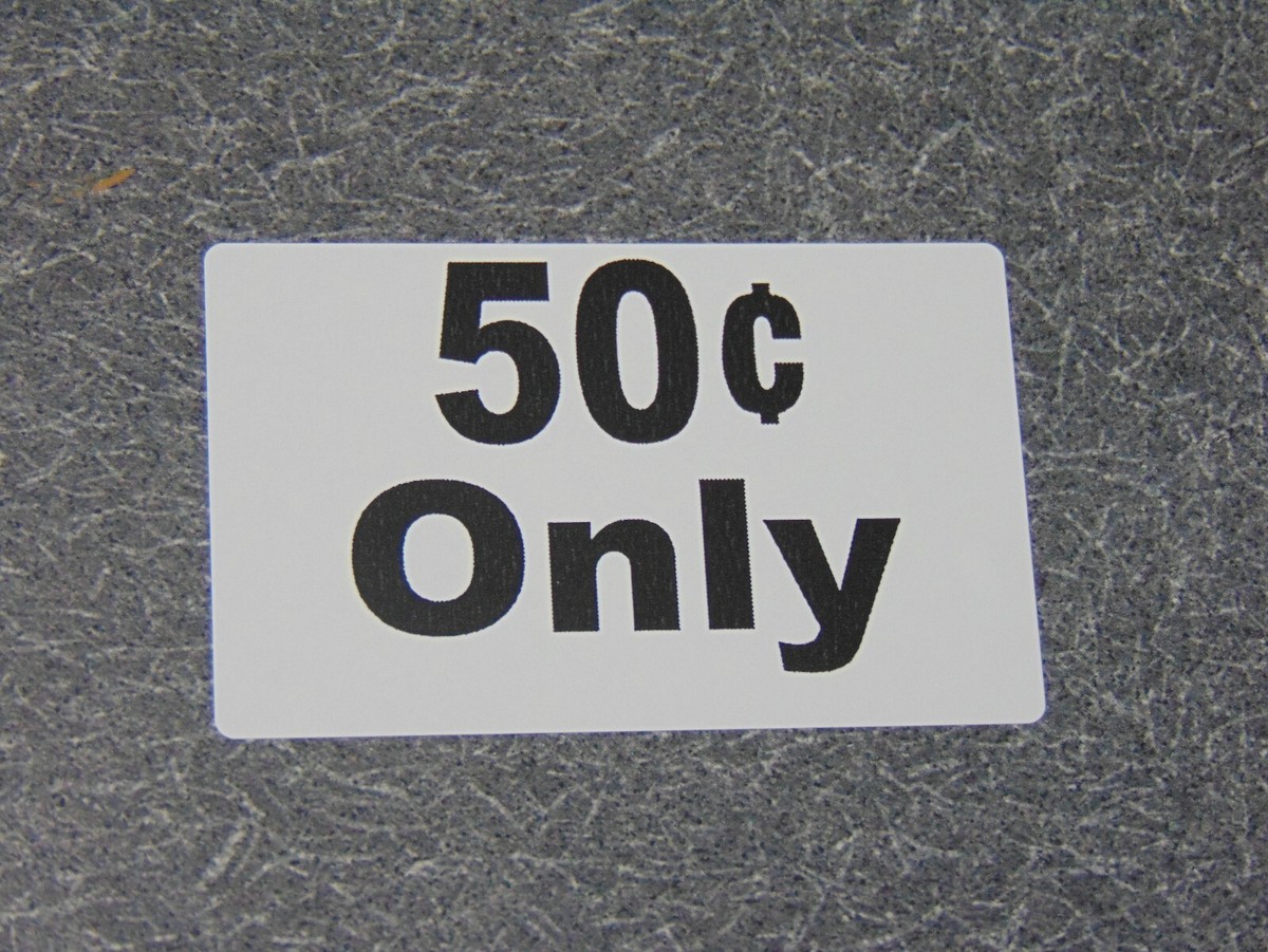 50 Cents Sign