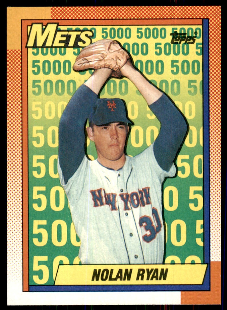 1990 Topps 5000 Strikeouts Nolan Ryan New York Mets #2 MLB Baseball | eBay