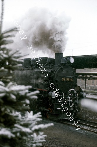 35mm German Railway Slide - DR Class 99 No. 99.1781 2-10-2T Loco 1977 ...