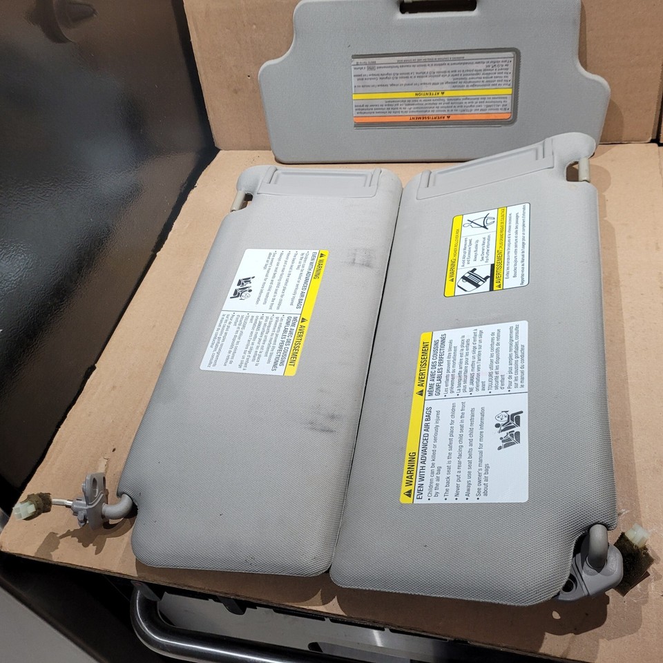 2004-2015 Nissan Titan & Armada Infiniti QX56 Sunvisor PAIR oem FREE ...