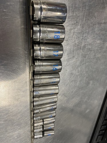 Matco Tools 12 PIECE 3/8" DRIVE METRIC 6 POINT CHROME SOCKET SET # ...