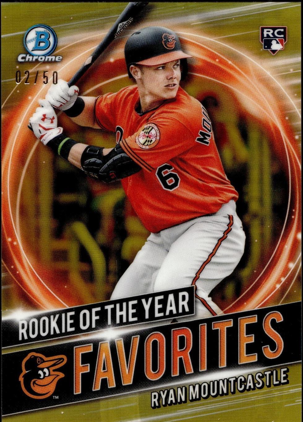 2021 Bowman Rookie Of The Year Favorites Ryan Mountcastle Rry Rm