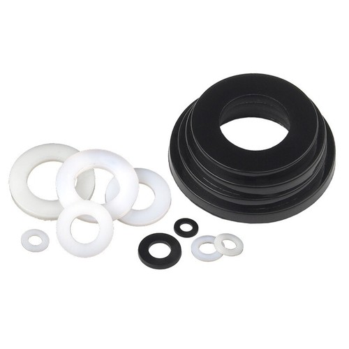 Black/White Plastic Nylon Flat Washers Thin/Thick Spacer M2M2 ...