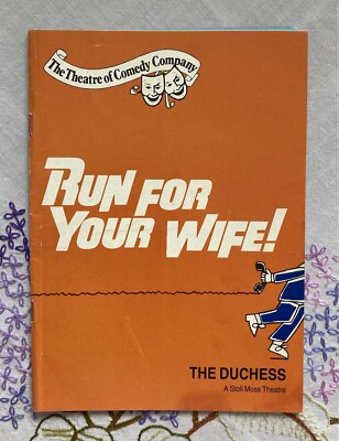 Run For Your Wife - Duchess Theatre Programme - Victor Winding - c1990 ...