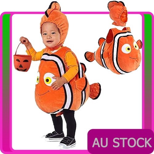 Child Finding Nemo Costume Kids Baby Toddler Book Week Boys Clown Fish ...