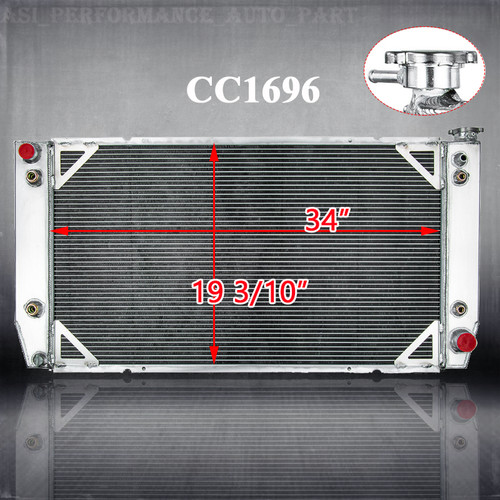 4 Row Aluminum Radiator For 1988-2000 CHEVY GMC C/K C2500 K3500 ...