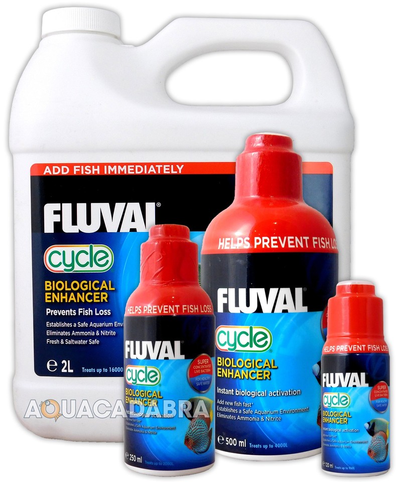 FLUVAL AQUAPLUS & CYCLE BIOLOGICAL WATER CONDITIONER FISH TANK TAP SAFE ...