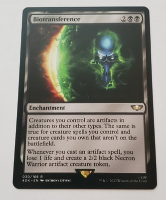 1x Biotransference Warhammer 40K Commander Magic the Gathering NM | eBay