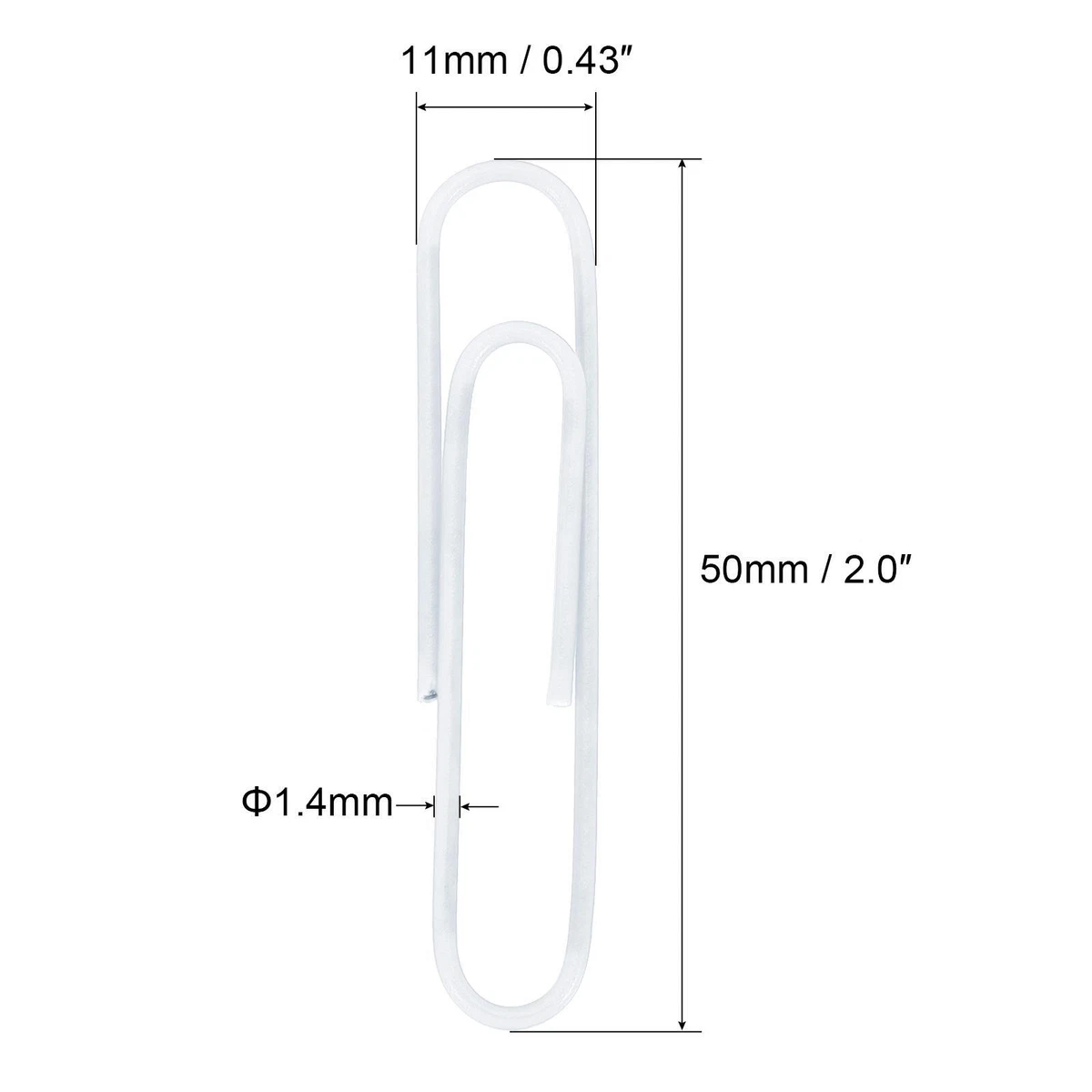 Black Vinyl Coated Paper Clips