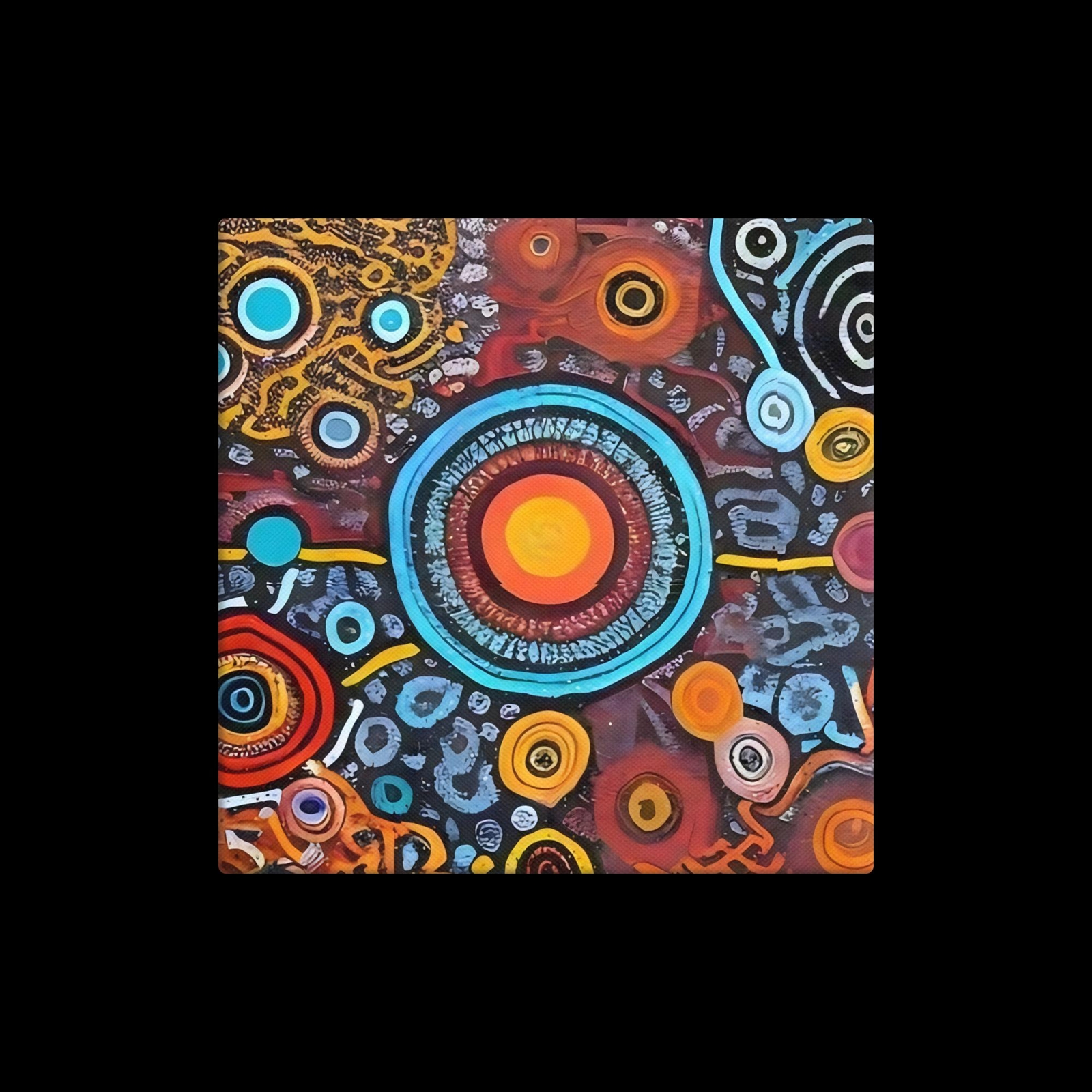 "Desert Sun" - Aboriginal Art - Canvas Print | eBay