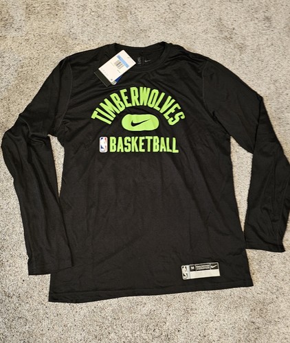 Nike NBA Minnesota Timberwolves Team Issue Long Sleeve shirt NWT M ...