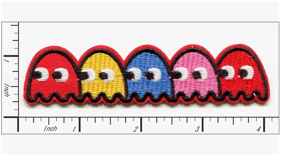 Ghost Gang From Pac Man Embroidered Iron On Patch DIY Applique | eBay