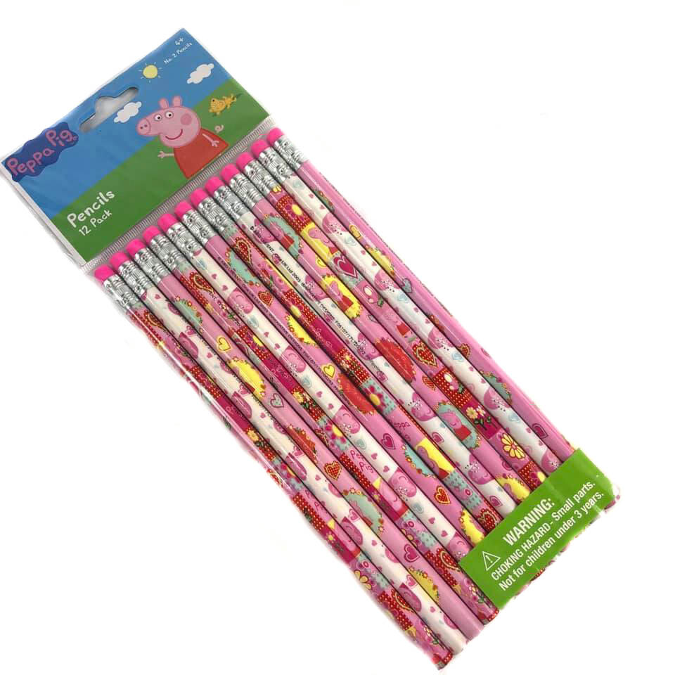 Peppa Pig 12x Pencils School stationary Supplies party favors gift ...