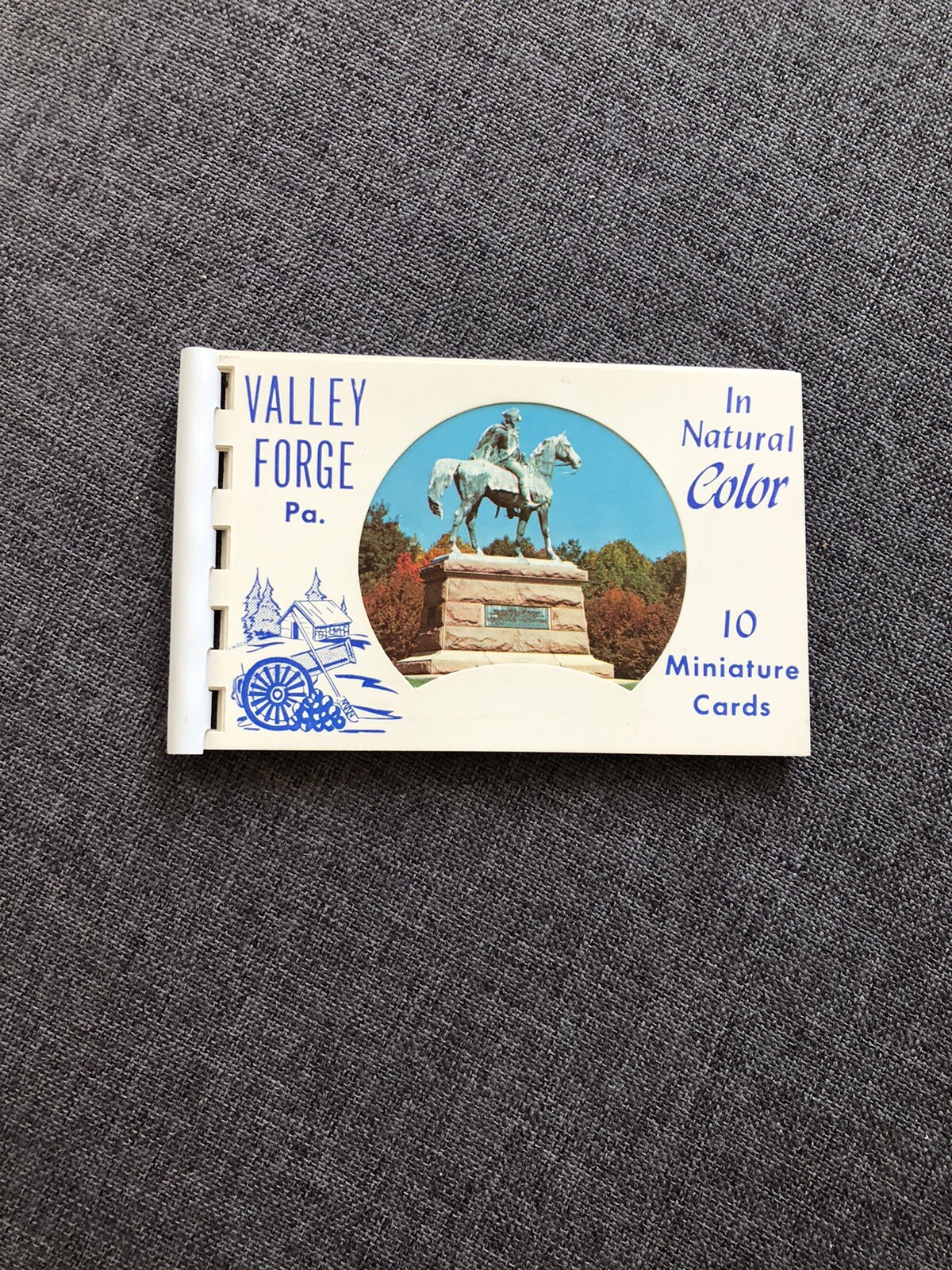 Vintage Valley Forge PA Picture Postcard Book 10 Mini Cards Lusterchrome RARE! | eBay