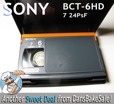 Sony BCT-6HD HDCAM Digital HDVS Video Cassette 7 24PsF - NEW w/o Label ...