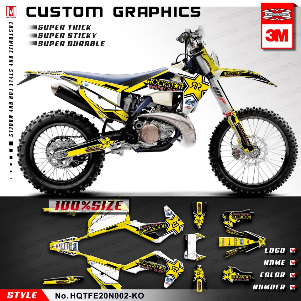 Kungfu Graphics Enduro Sticker Kit for TE FE TC FC 150 250 300 350 450 ...