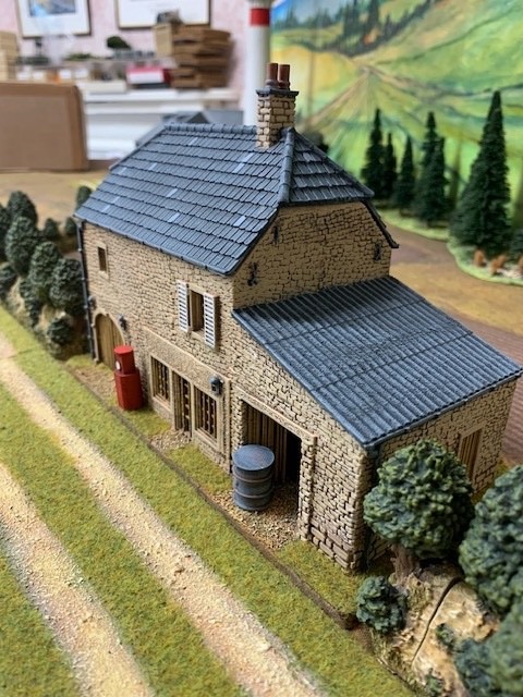 WW11 Model Wargaming Building, 20mm Normandy Garage & Workshop ...