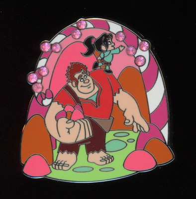 Wreck It Ralph & Vanellope Jeweled Candy Cane Gumdrops Disney Pin ...