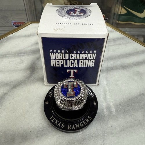 2023 World Series Replica Ring Corey Seager SGA Texas Rangers w/Box | eBay