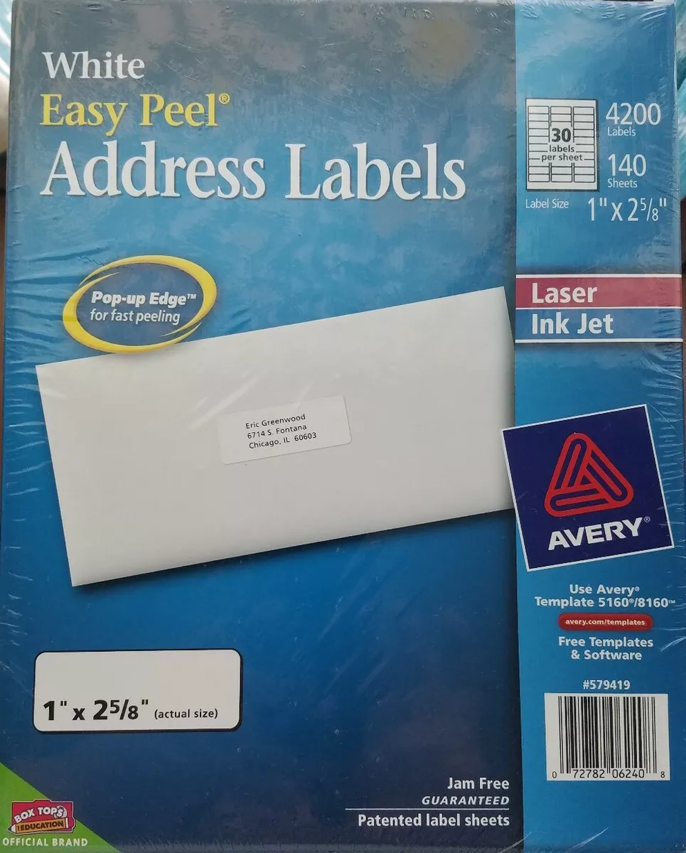 Avery Address Label Template 8160