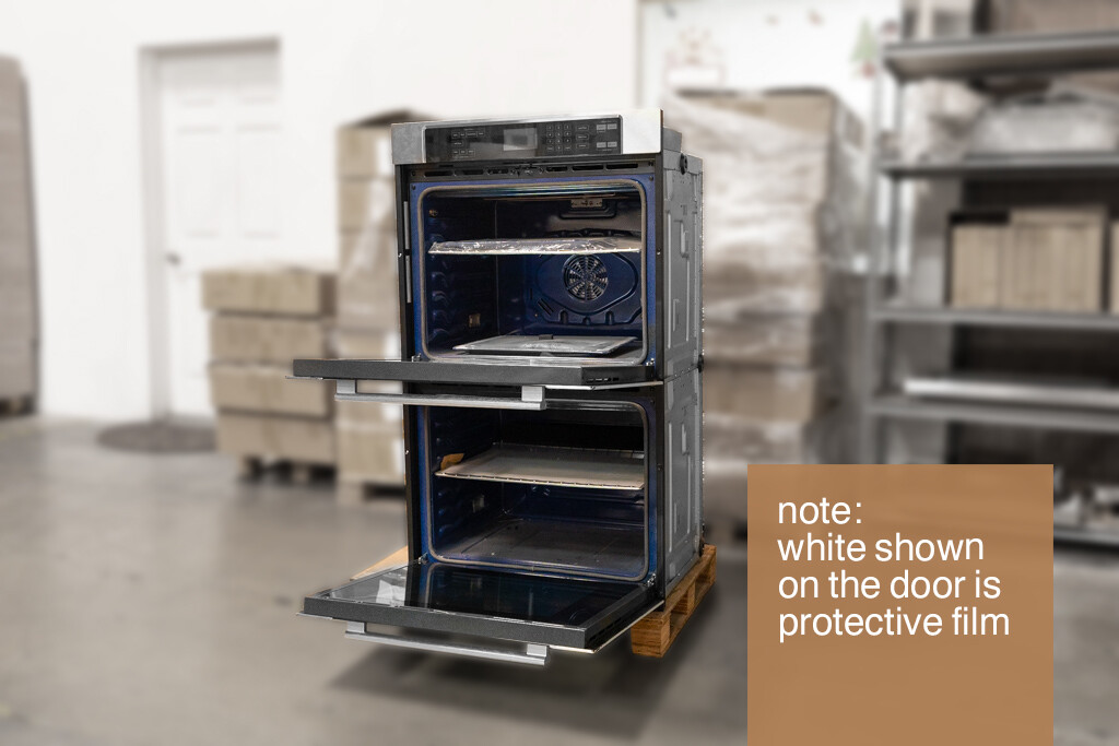 30 in. Electric Double Wall Oven (OPEN BOX) with Turbo True European ...