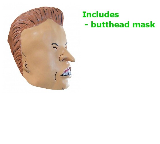Beavis and Butthead Funny Vinyl 3/4 Mask Set 2 Masks Adult Humor ...