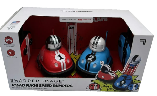 Sharper Image RC Road Rage Speed Ejecting Bumper Remote Controlled Cars ...