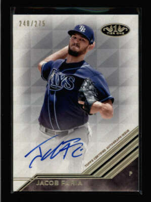 JACOB FARIA 2018 TOPPS TIER ONE ON CARD AUTOGRAPH AUTO #248/275 AK7871 ...