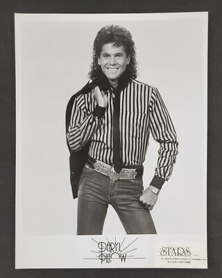 1980s Daryl Pillow Country Singer Musician 80s Hair Skinny Tie Vtg ...