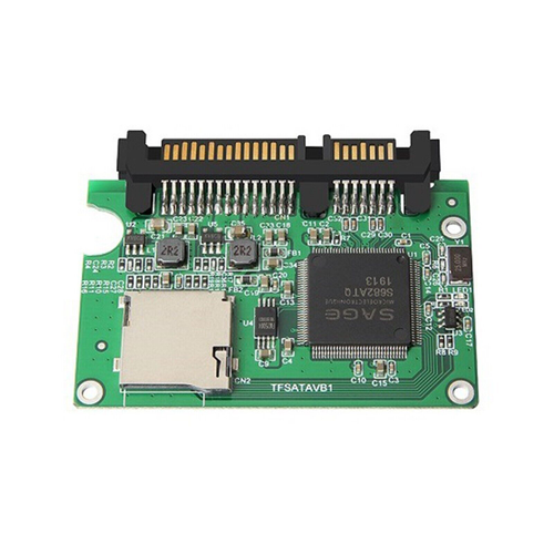 Micro SD TF Card To 22pin SATA Adapter 2.5in HDD Enclosure TF Card To ...