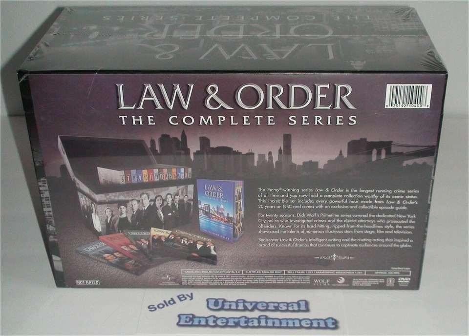 Law and & Order Complete Series 104-Disc DVD Box Set Seasons 1 through ...