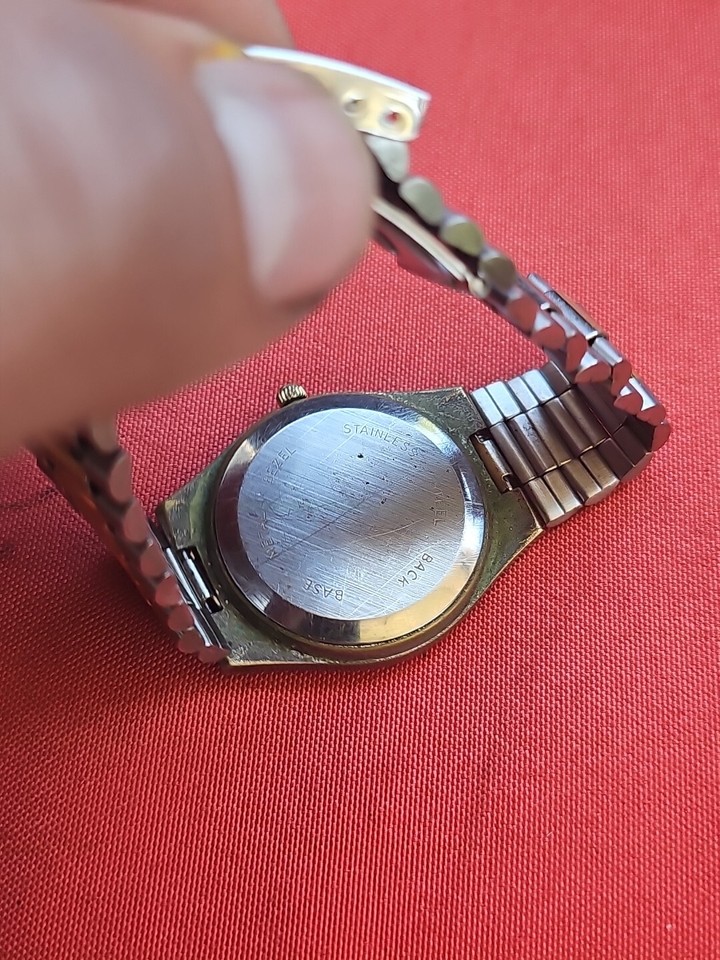 Vintage Men's Unitron Moon Phase Watch Goldtone In Non Working ...