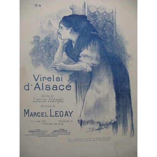 LEGAY Marcel Virelai d'Alsace Chant Piano 1937 | eBay